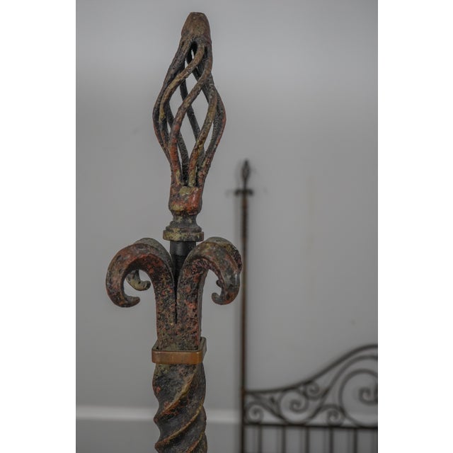 Queen Size Wrought Iron Poster Bed | Chairish