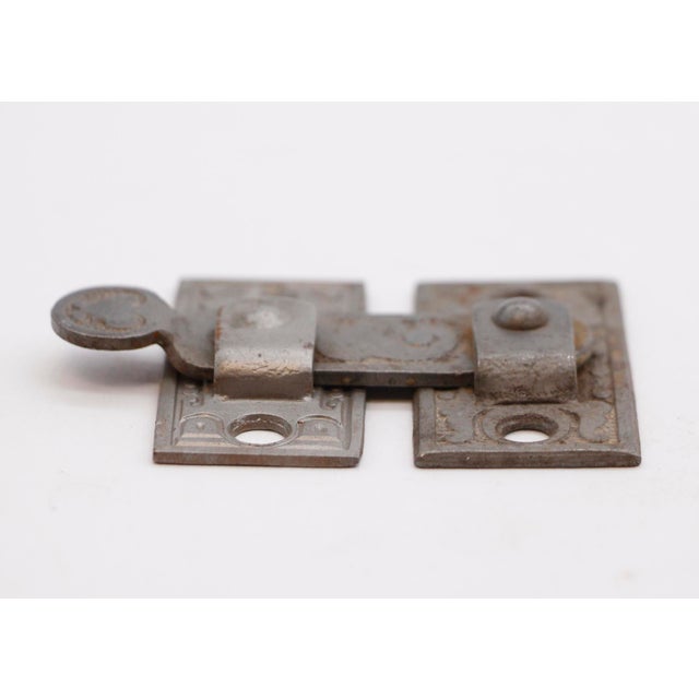 Antique 2.75 In. Aesthetic Gray Cast Iron Shutter Window Latch | Chairish
