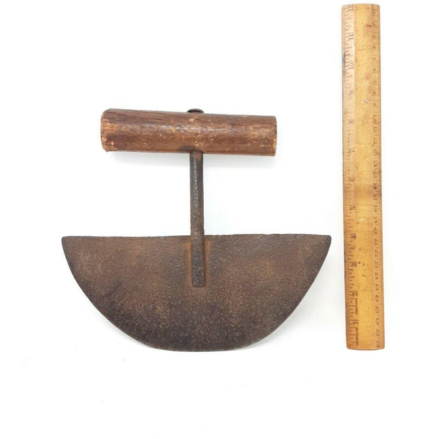 Early 20th Century Rustic Hand Forged Food Chopper Large Half Moon ...