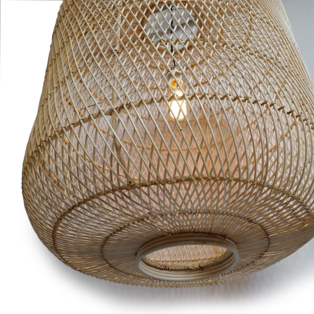 Raw Wicker Jug Lantern Large | Chairish