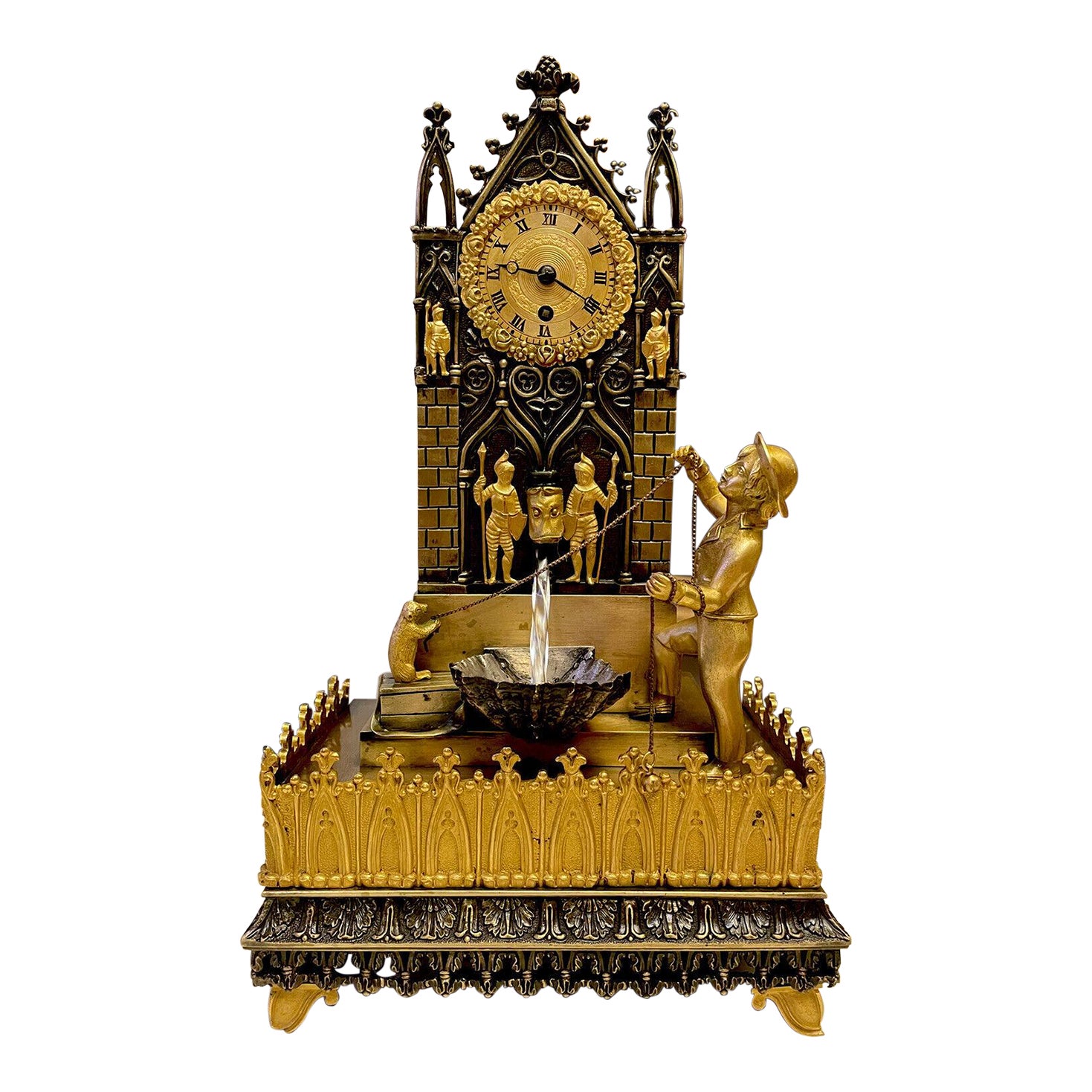 Early 19th Century French Bronze Automaton/Automata Animation Clock ...
