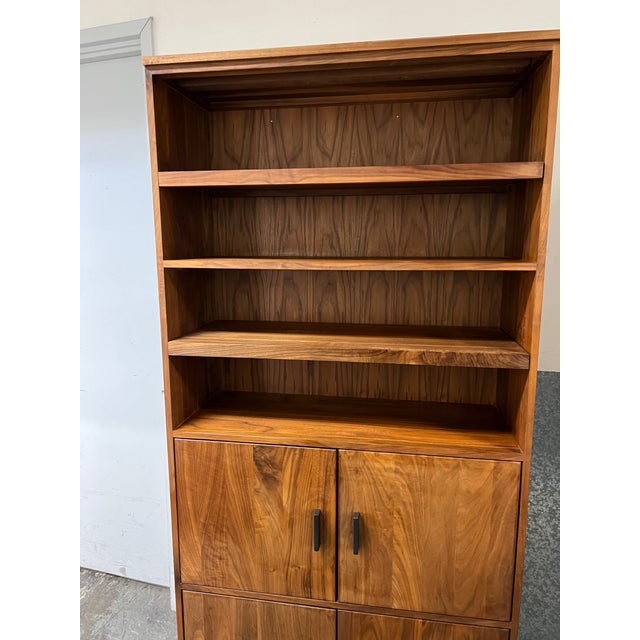 Room & Board Linear Collection Custom Media Cabinet/Bookshelf | Chairish