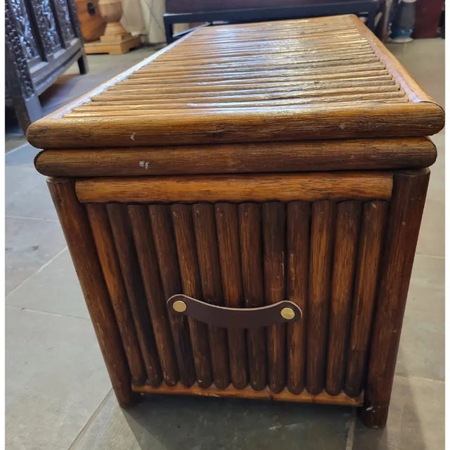 Vintage Reed Trunk | Chairish