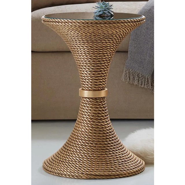 Somerset Bay Nautical End Table - Gold | Chairish