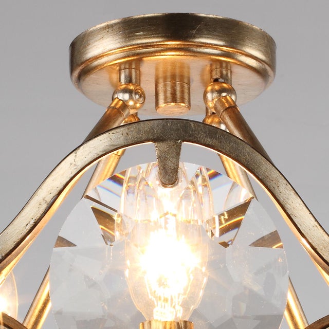 Quincy 4 Light Distressed Twilight Ceiling Mount | Chairish