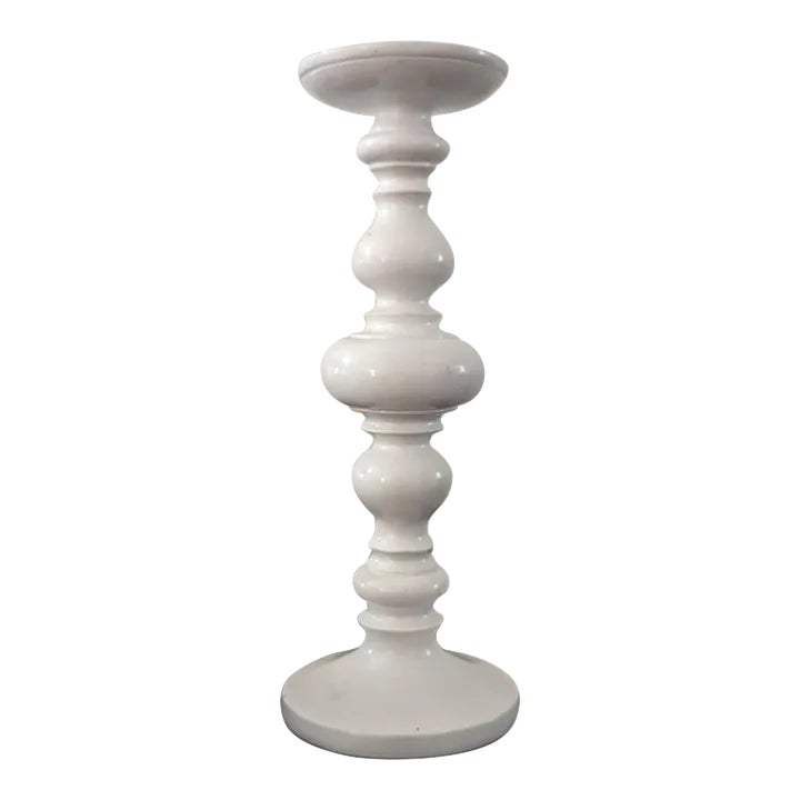 1990s Statuesque Abacus Style Candle Pillar | Chairish
