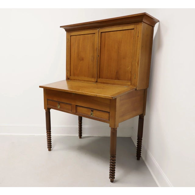 Antique 19th Century Walnut Railroad Paymaster Desk | Chairish