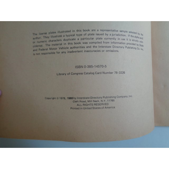 Vintage 1980s the License Plate Book | Chairish