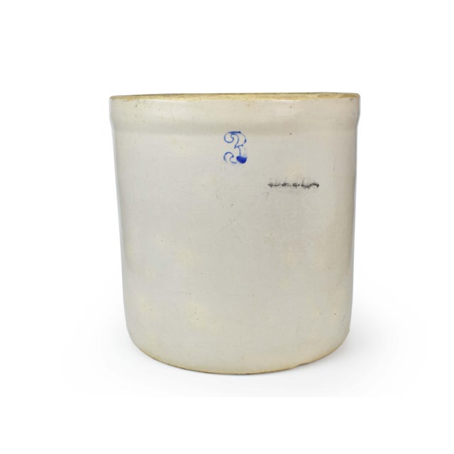 Antique Early 1900's American 3 Gallon Stoneware Crock | Chairish