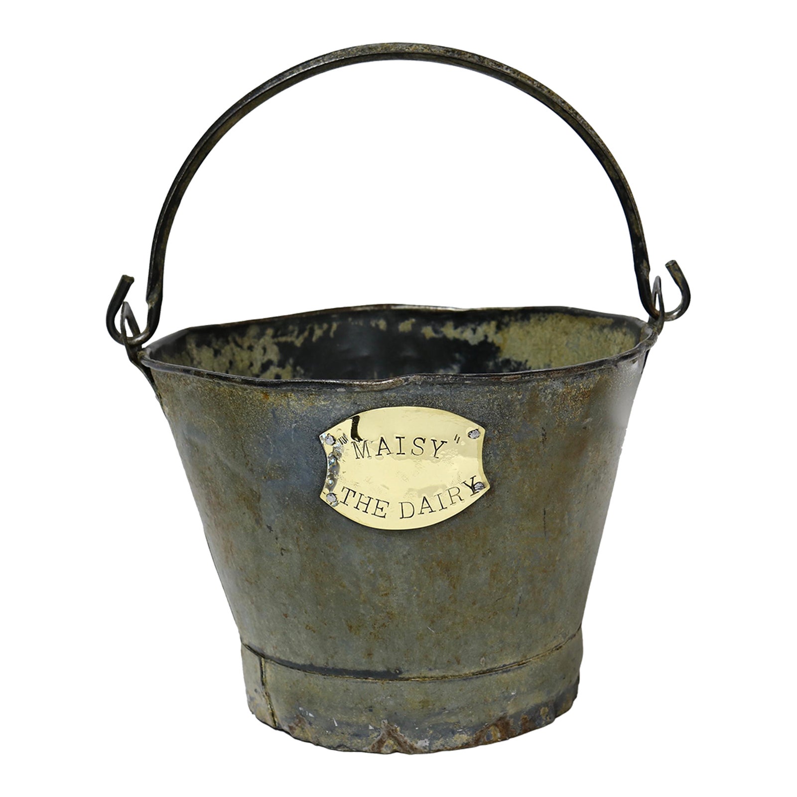 Mid 20th Century Midcentury English Dairy Bucket for "Daisy" the Cow ...