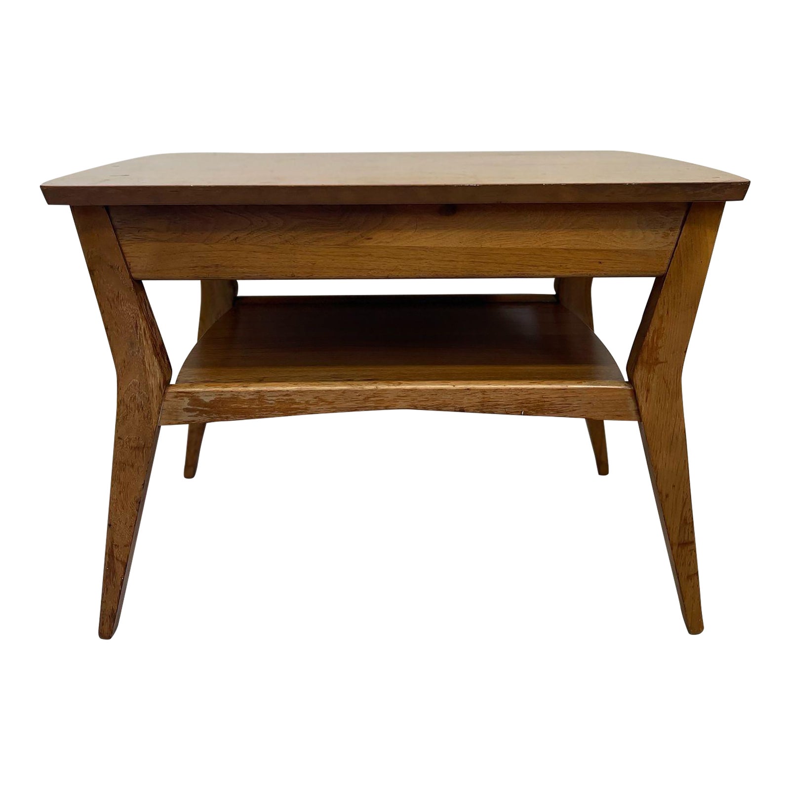 1960s Vintage Mid Century Modern Single Drawer End Table by Mersman ...