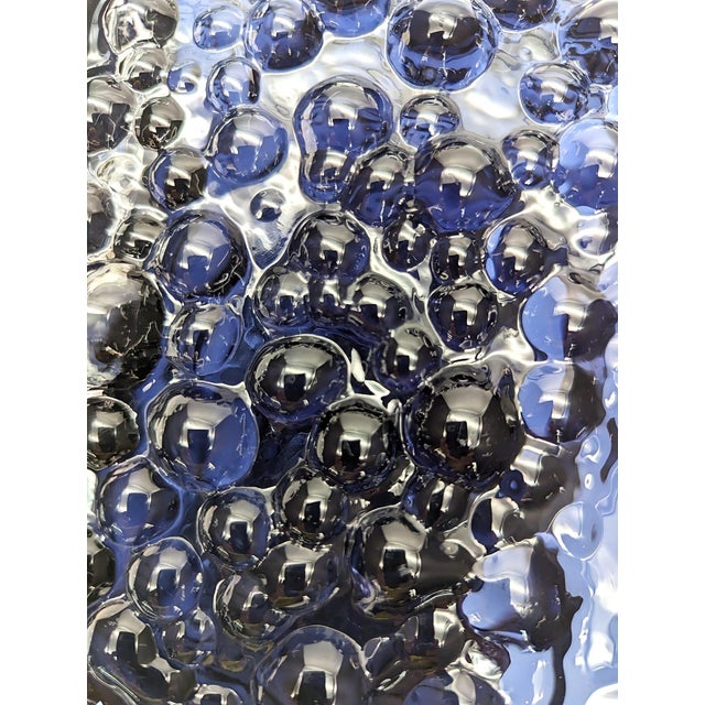 1960s Josef Schott Cubist Blue Glass Art Vase for Smålandshyttan | Chairish