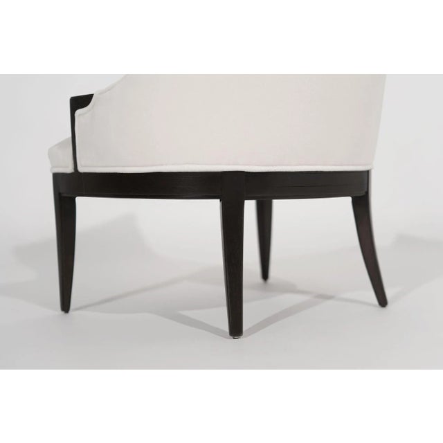 Highback Accent Chair in Ivory Mohair, Circa 1950s | Chairish