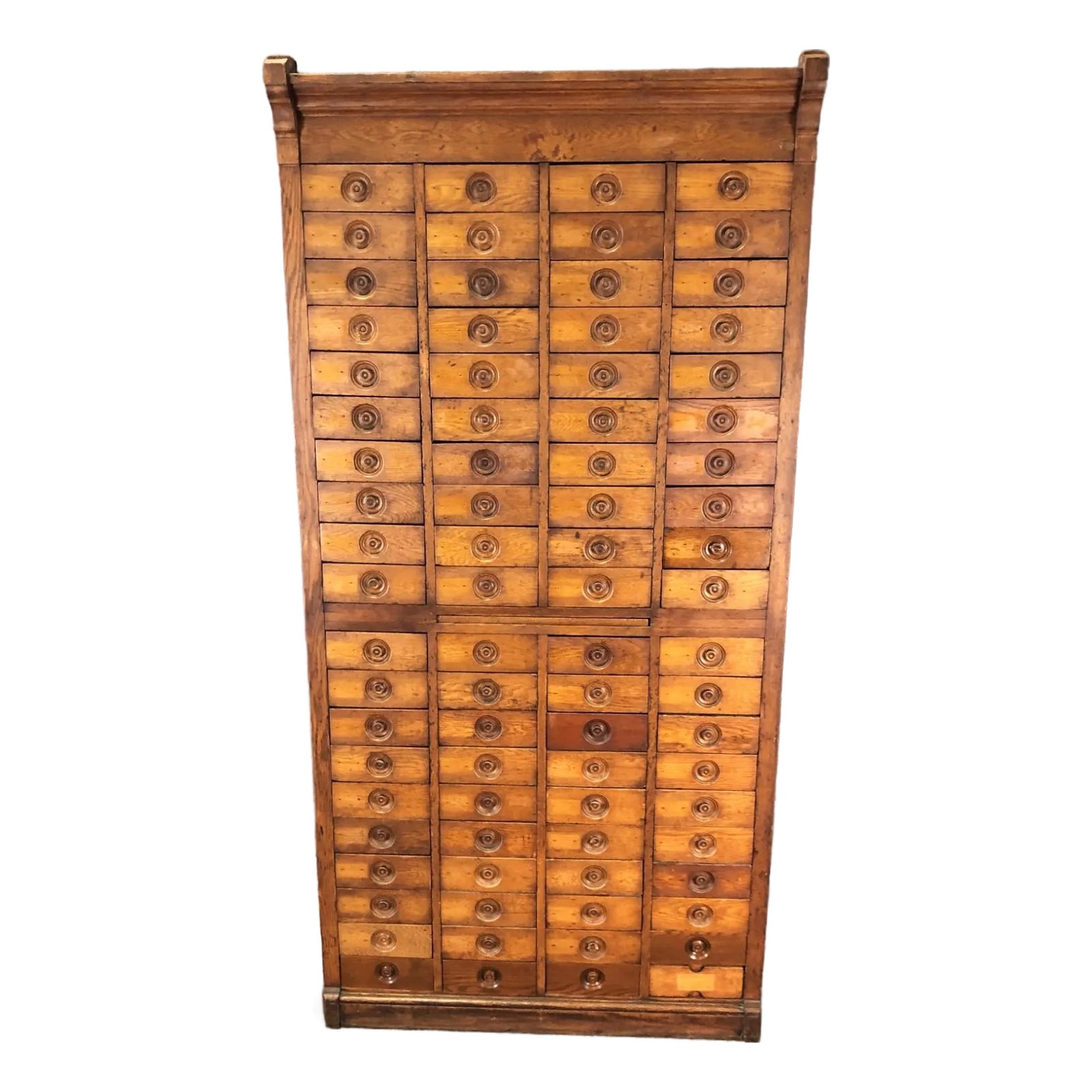 C1900 80 Drawer Amberg’s Imperial Letter File Cabinet | Chairish