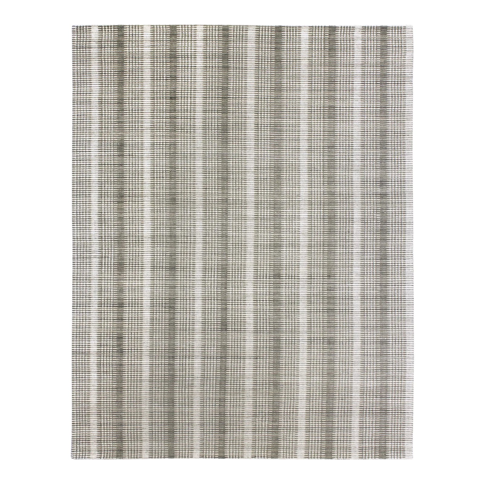 Hand-Knotted Modern Viscose & Wool Rug - 9′3″ × 11′10″ | Chairish