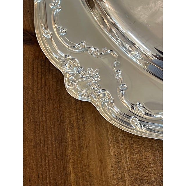 Vintage Gorham Silverplate Round Tray | Chairish