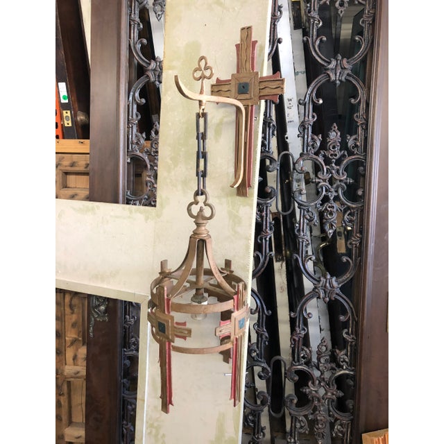 Spanish Light Art Deco Pendant Lights - a Pair | Chairish