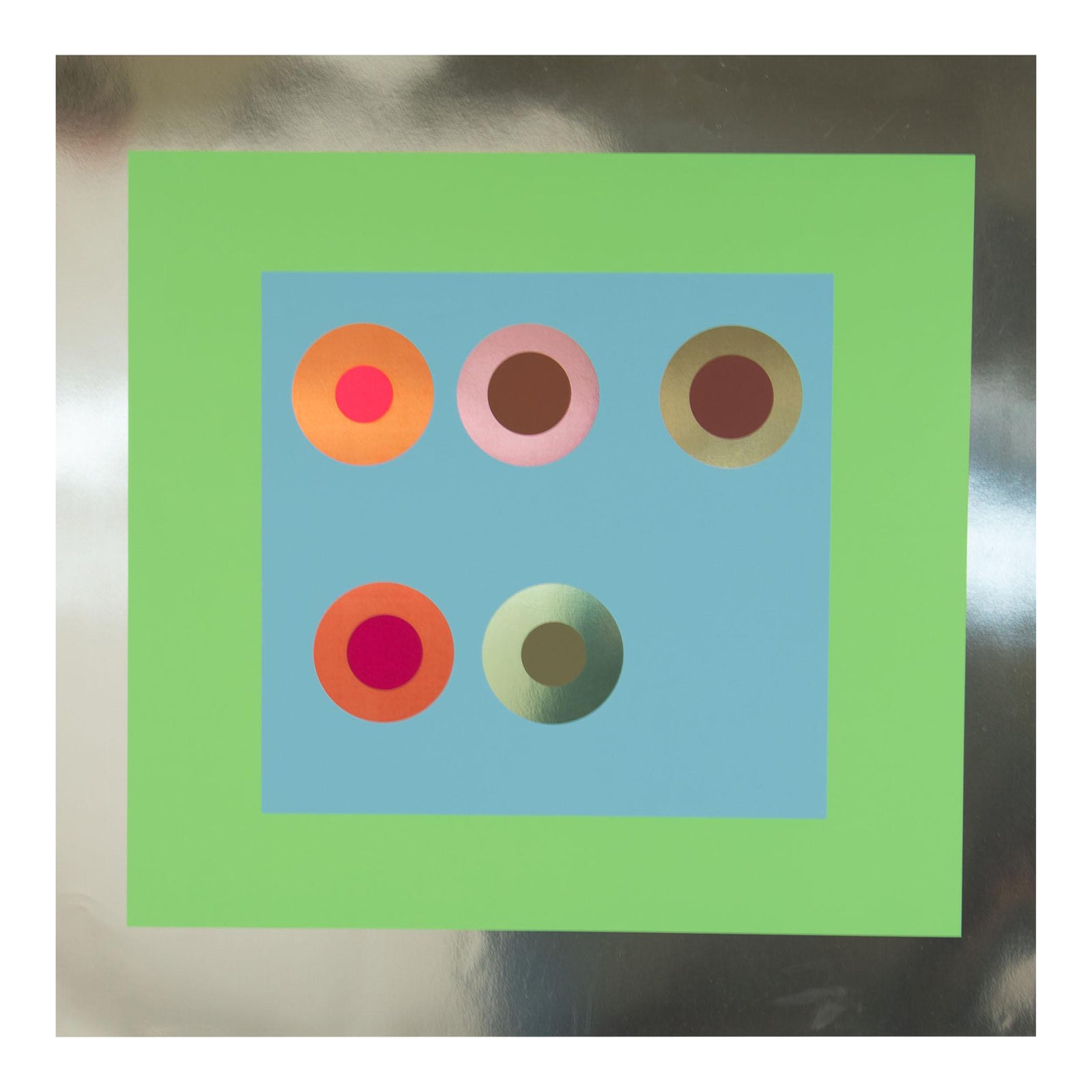 Peter Gee Abstract Op Art Serigraph Print | Chairish