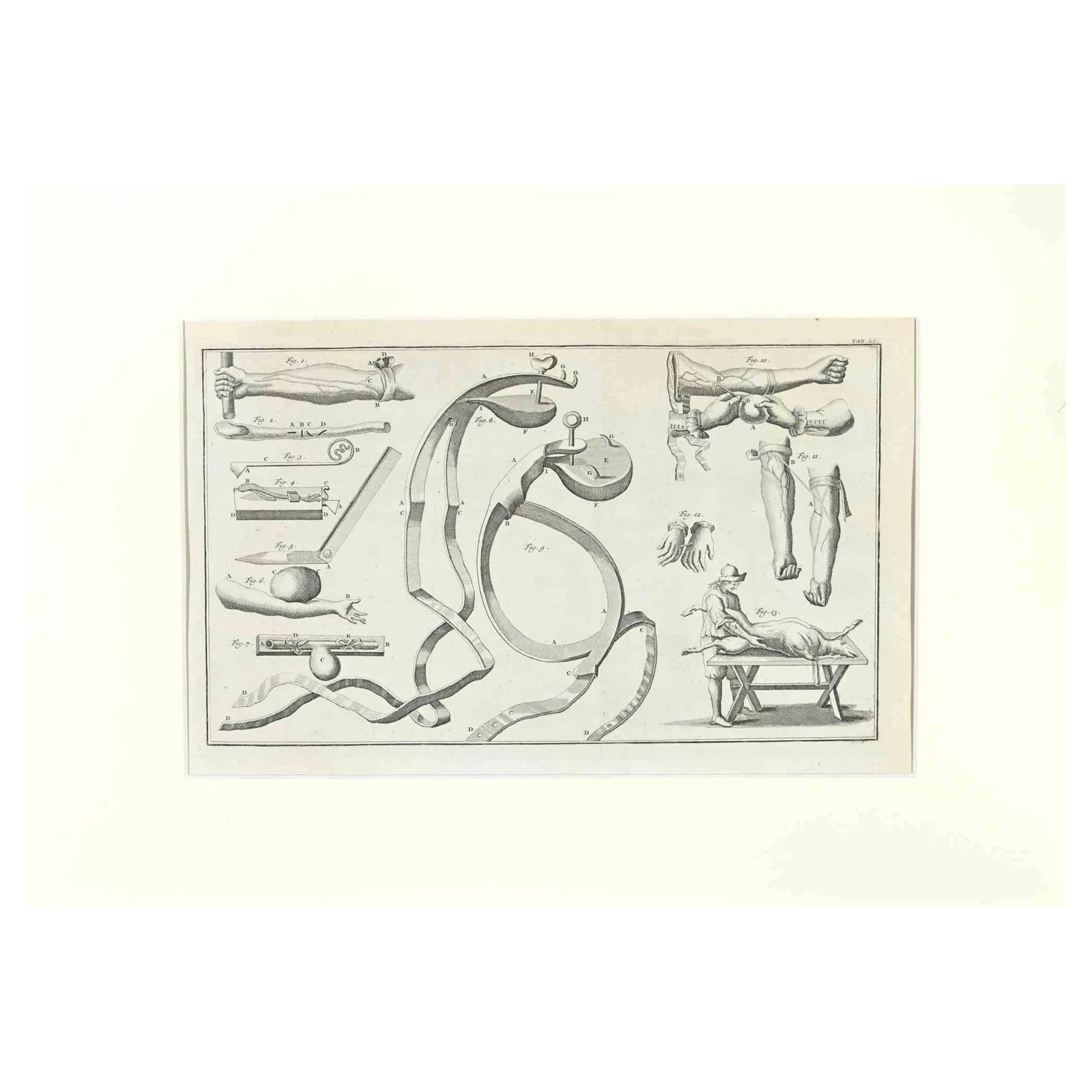 Lorenz Heister, Surgical Instruments, Etching, 1750 | Chairish