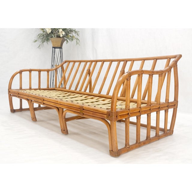 Ficks Reed Rattan Bamboo Mid Century Modern Sofa Frame | Chairish