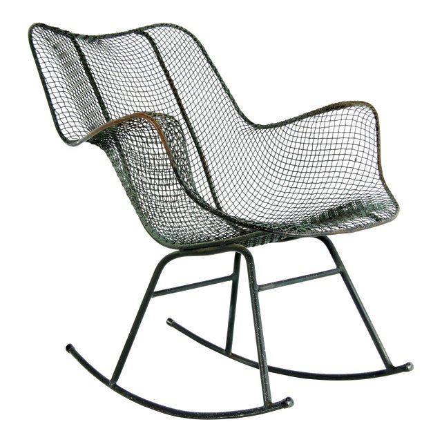 Mid Century Modern Sculptura Wrought Iron Rocker Rocking Chair by ...