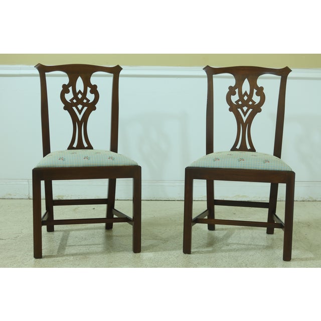 Set of 6 Henkel Harris Mahogany Dining Room Chairs Model 101 | Chairish