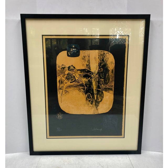 Le Ba Dang Signed and Numbered Framed Lithograph Entitled Afrique ...