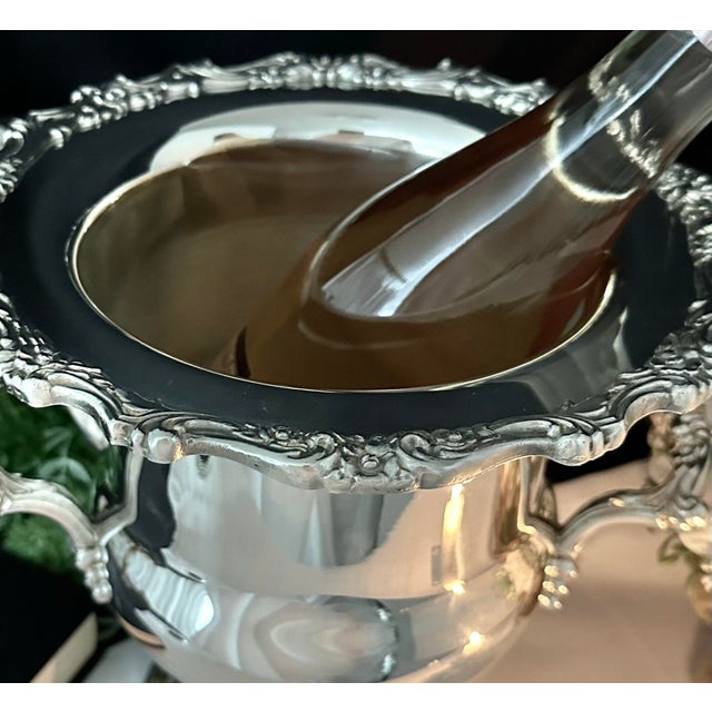 Vintage Oneida Silver Plated Ice Bucket Champagne Bucket | Chairish