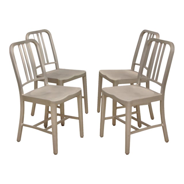Set of 4 Emeco Navy 1006 Chairs | Chairish