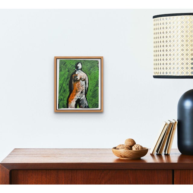 "Green Nude 1" 1980s Jack Hooper Painting | Chairish