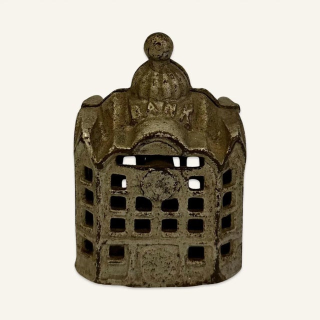 Set of 6 Early 20th Century Iron Banks | Chairish