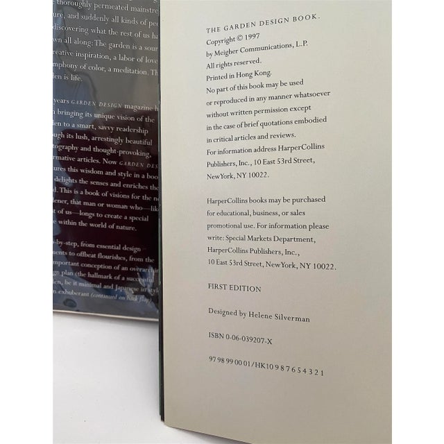 1st Edition 1997 the Garden Design Book by Mercer and Garden Design ...