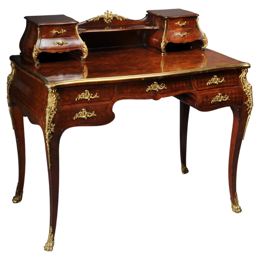 Courtly Ladies Secretary by F. Linke, 1880 | Chairish