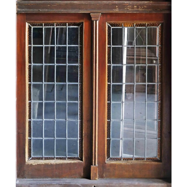Early 20th Century French Style Leaded Glass Windows With Transom ...