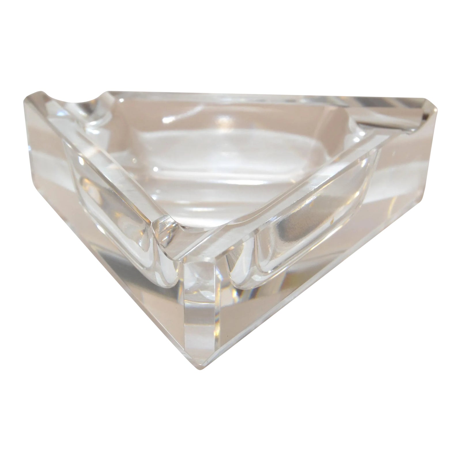 crystal ashtray square