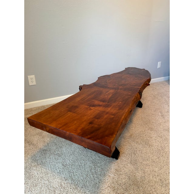 Live Edge Modern Coffee Table | Chairish