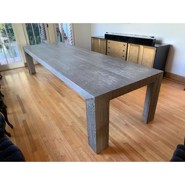 Eleven Foot Modern Wood Dining Table by Restoration Hardware | Chairish