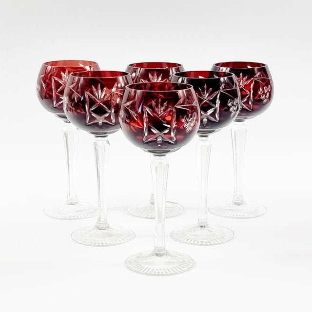 Decorative red wine glasses store