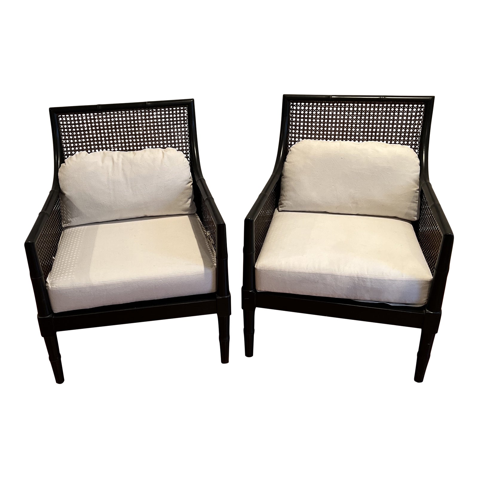 2000s Pair of Rattan Chairs | Chairish