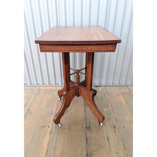 Antique Victorian Wood Parlor Table | Chairish