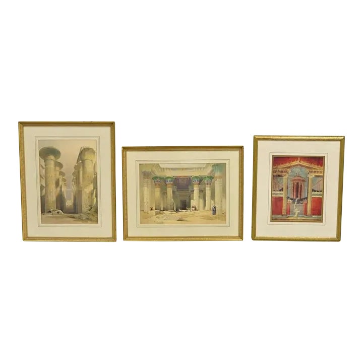Metropolitan Museum of Art David Roberts Roman Framed Lithograph Prints ...