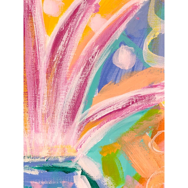 “Pineapple #4” Abstract Painting by Christina Longoria | Chairish