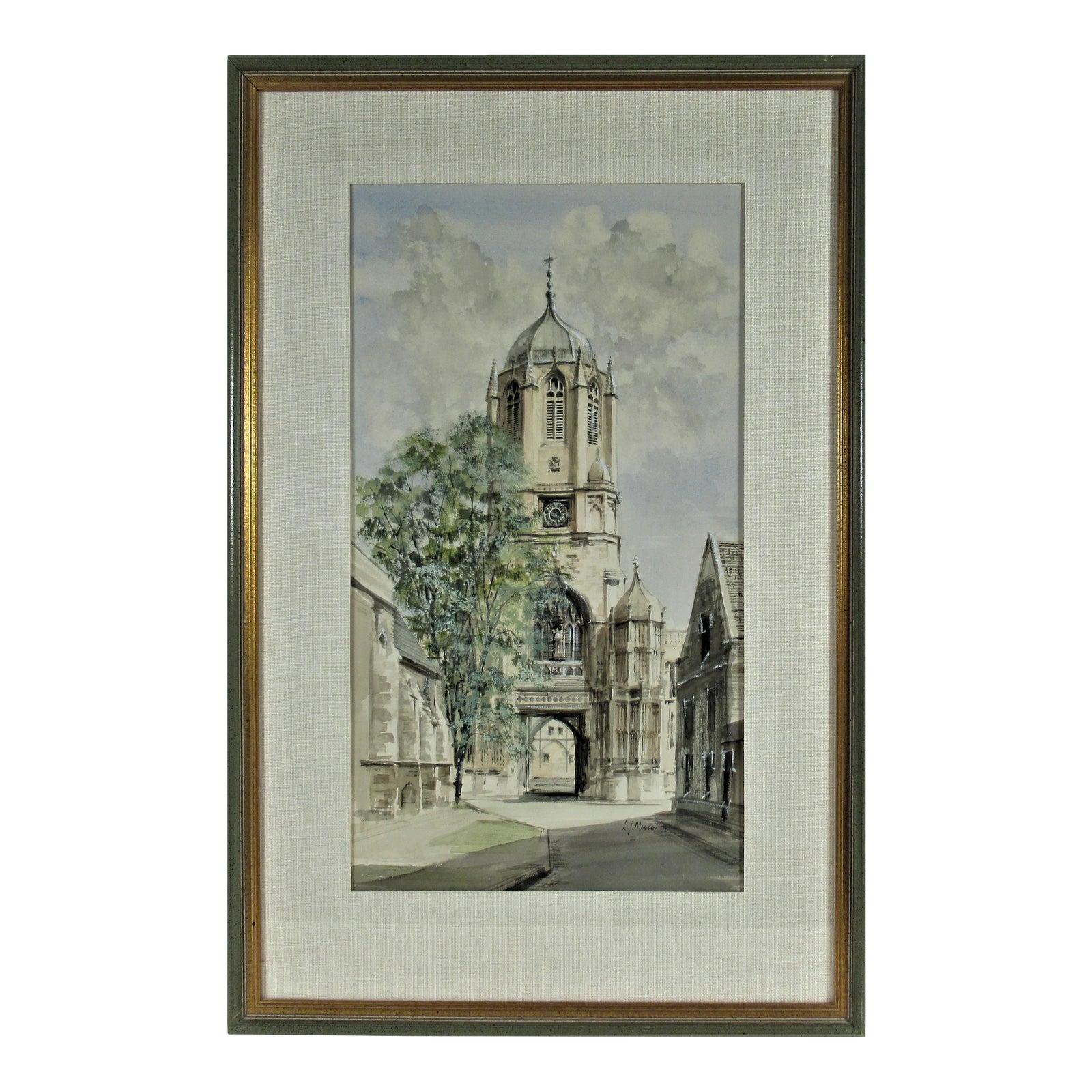 Ken Messer, Oxford cityscape #1, 1972 | Chairish