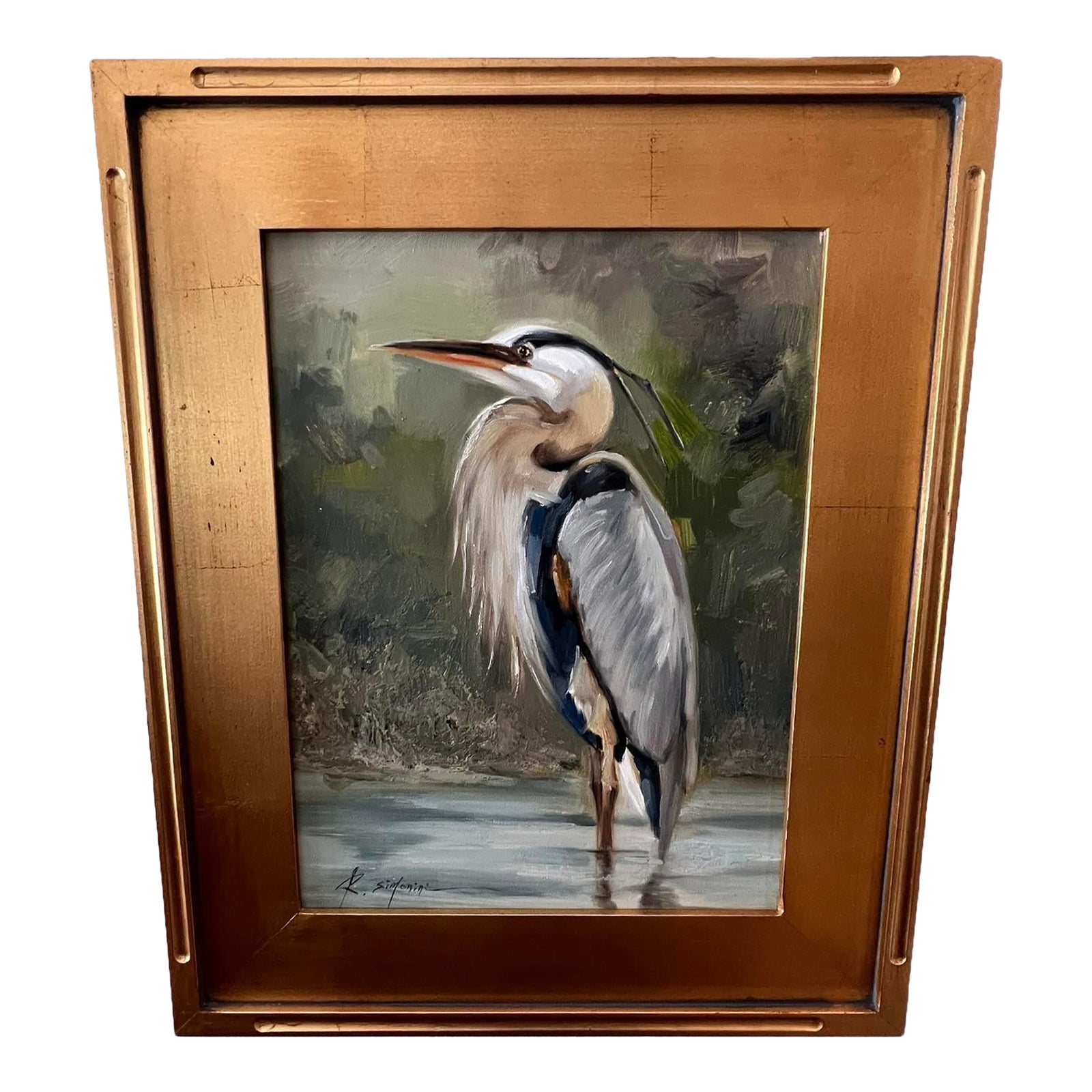 Original Oil by Ray Simonini, Framed | Chairish