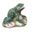 Large 1970s Ceramic Glazed Pottery Frog | Chairish