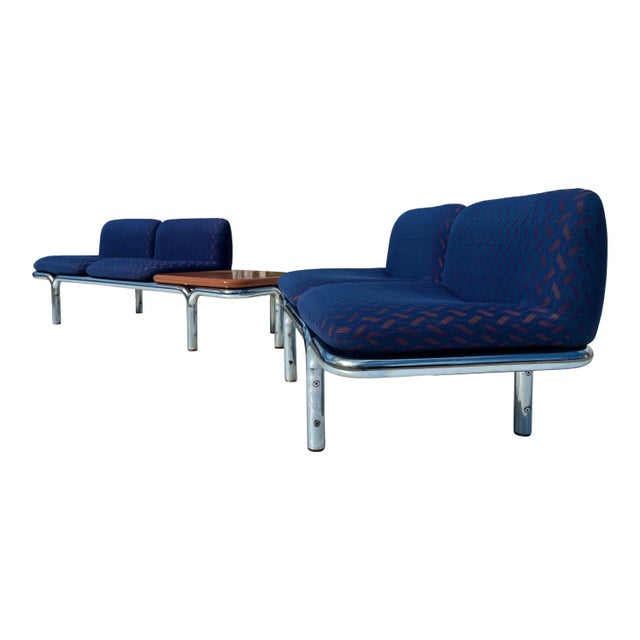 Chrome Tubular Sofa Set by Brian Kane for Metropolitan | Chairish