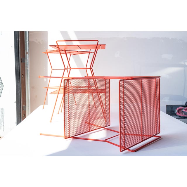 Telephone Table by Schoolhouse in Orange | Chairish