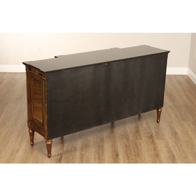 Italian Hollywood Regency Style Marble Top Mirrored Sideboard Buffet Chairish