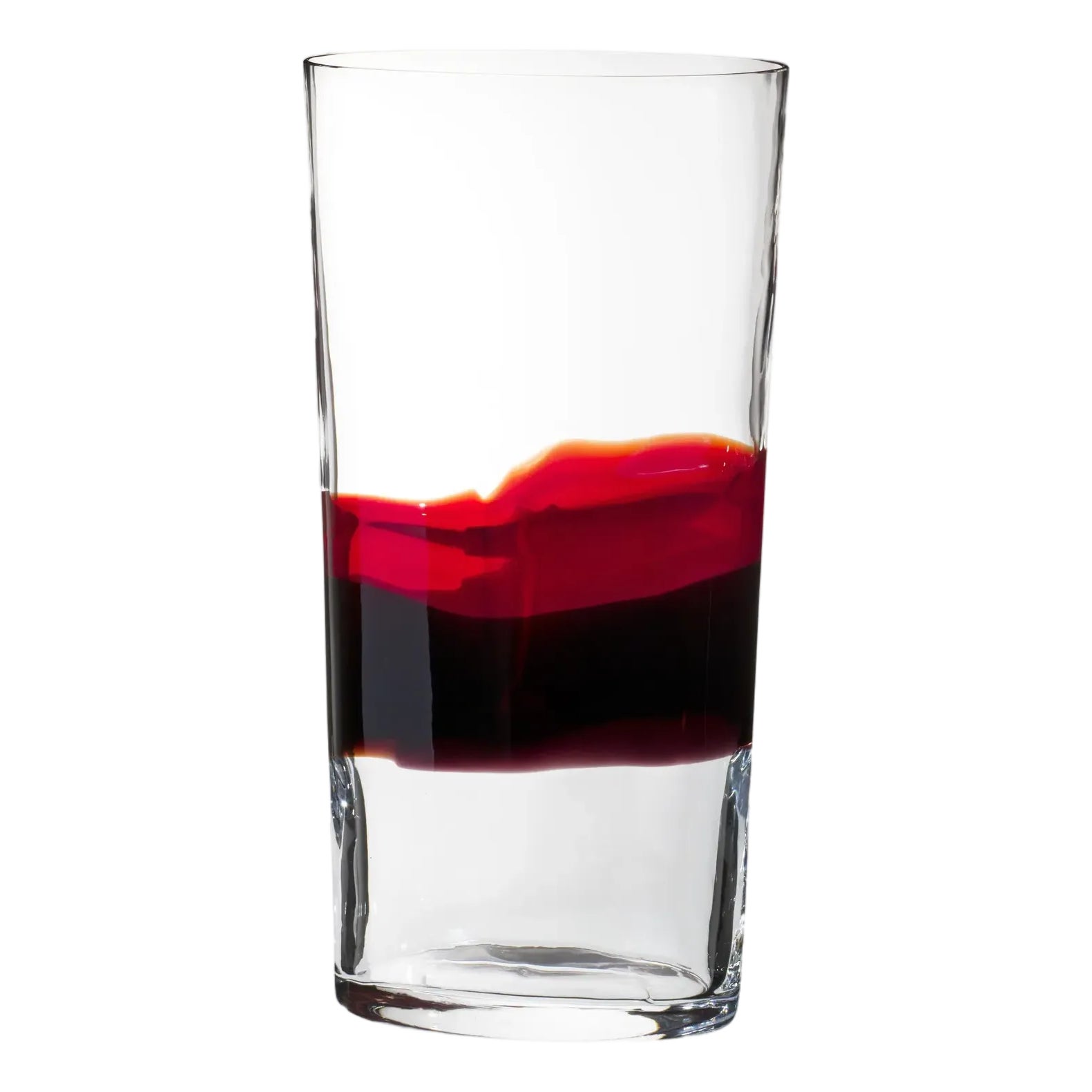 Carlo Moretti Ovale Vase With Red and Black Detail | Chairish