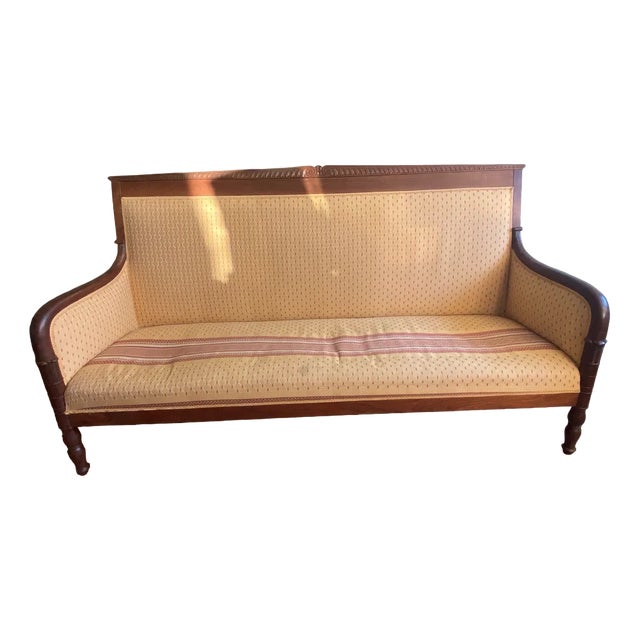 Restoration Style Mahogany Bench | Chairish